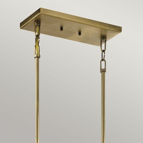 Lampadario Contemporaneo Cayden Acciaio Ottone Naturale 6 Luci E14 IP20 ...