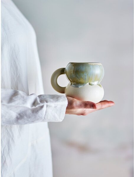 Tazze in set blu e color crema in gres 4 pz 400 ml Luna – Bloomingville ...