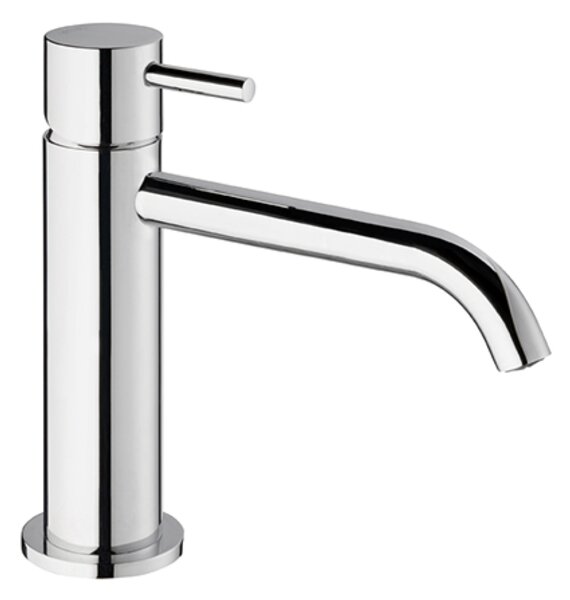 Monocomando lavabo con bocca lunga cromato con scarico da and1/4 serie ...