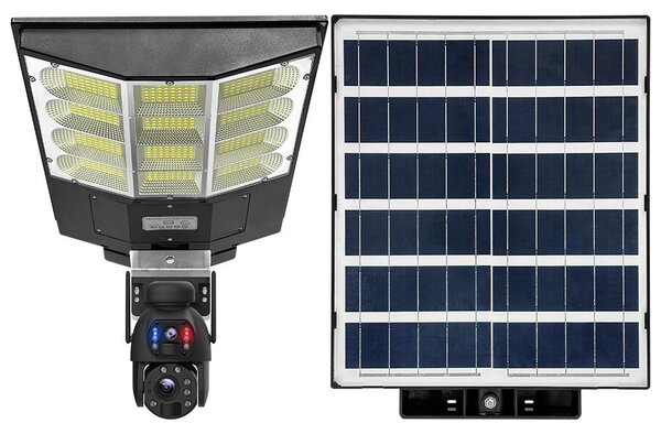 Lampione solare con telecamera WiFi RobiCam Solar Guard WiFi, 6MP PTZ ...