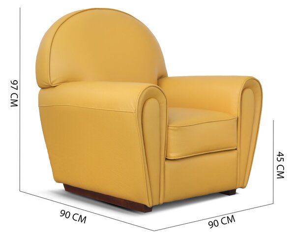 Poltrona Luxury in Pelle Primo Fiore Premium - Design Iconico | FAVI.it