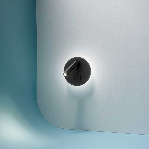 Perenz Applique di design moderno con doppia luce a Led con faretto ...